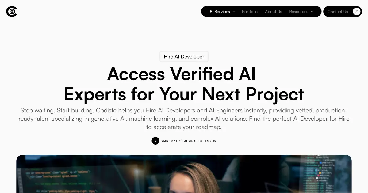 Hire AI Engineer | Hire AI Developer | AI Development Company | Codiste